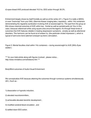 Audio-Visual Entrainment, Background Physical Mechanisms - By Gaga ...