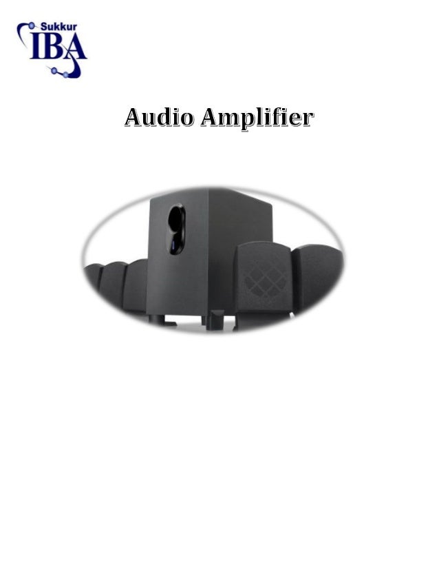 Audio amplifier | PDF