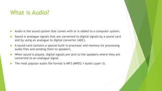 Audio and Video | PPTX
