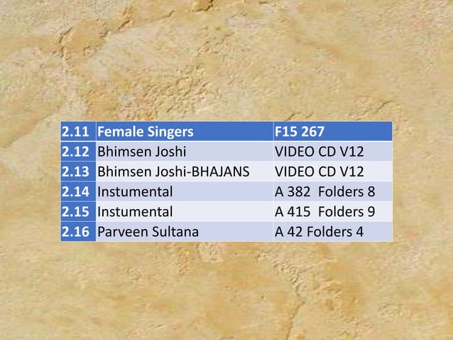 Audio and video music collection | PPT