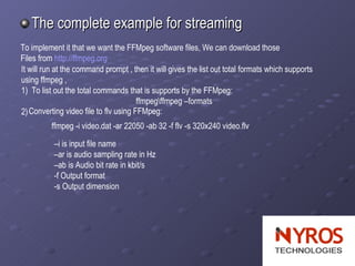 Audio and Video Streaming | PPT