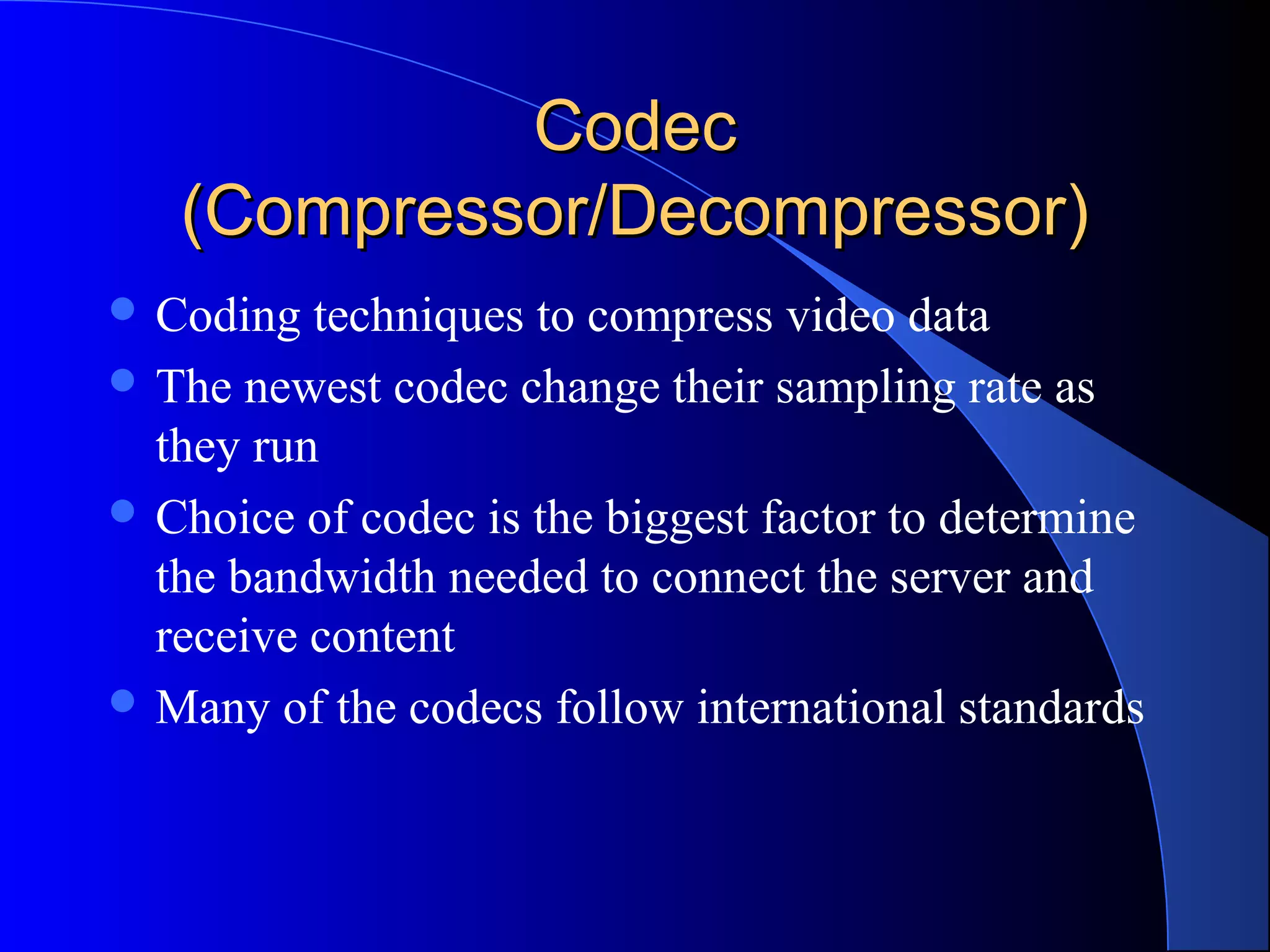 Audio and video streaming | PPT