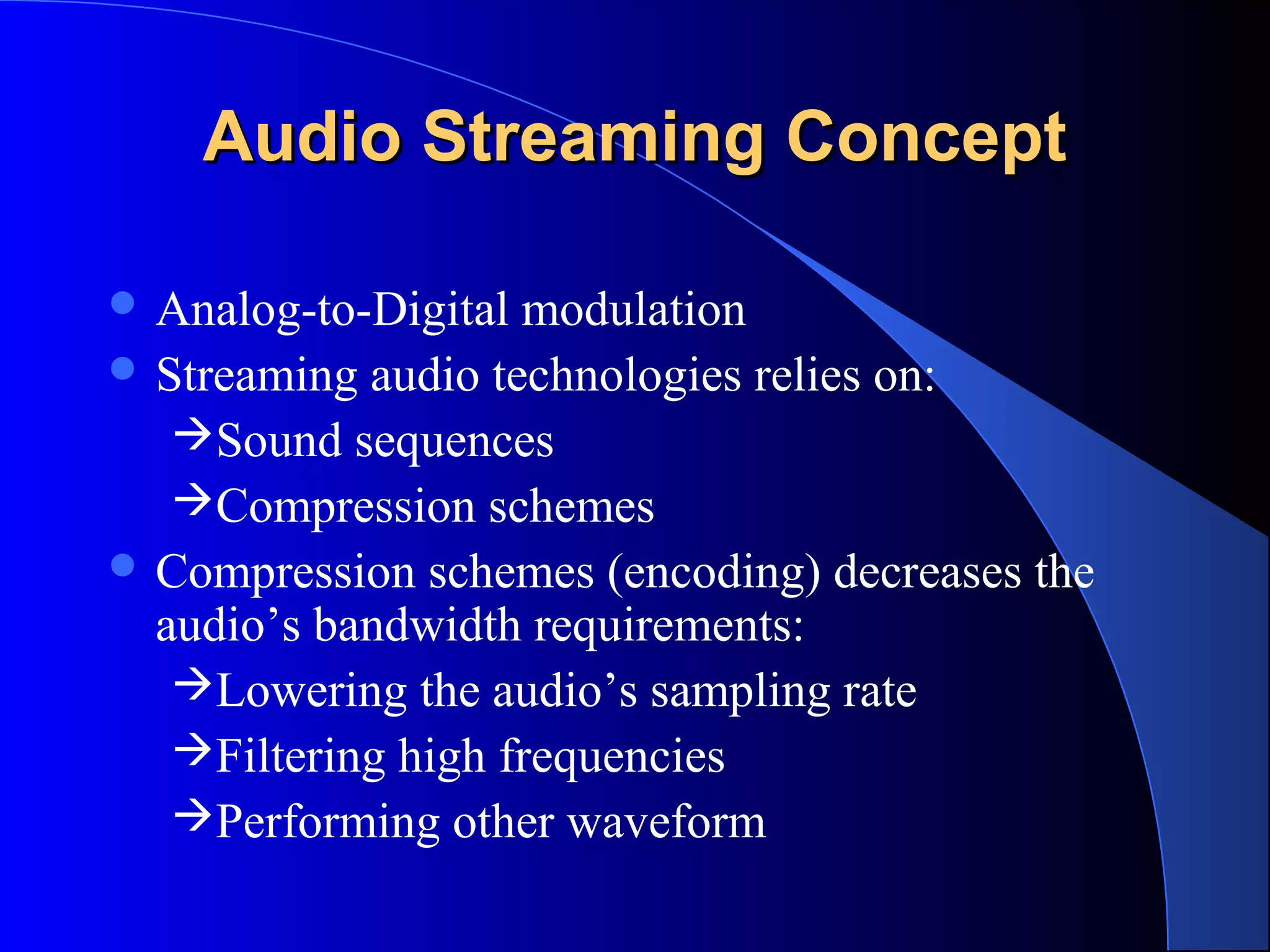 Audio and video streaming | PPT
