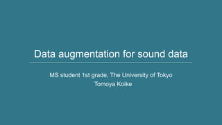 Audio augmentation | PDF