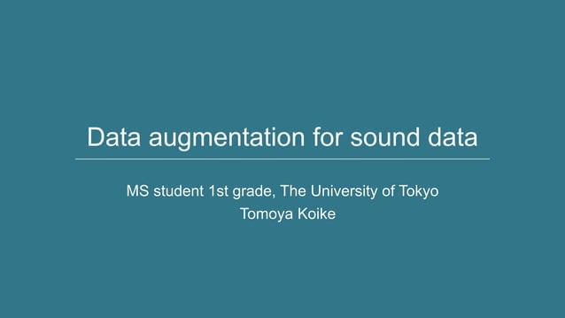 Audio augmentation | PDF