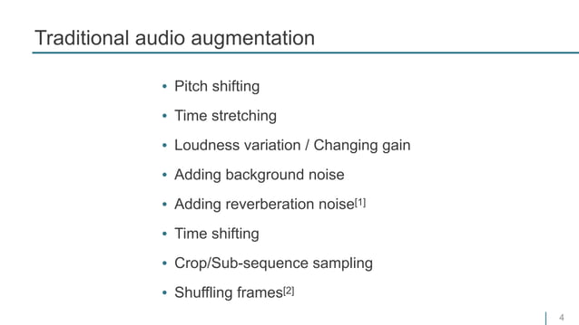 Audio augmentation | PPT