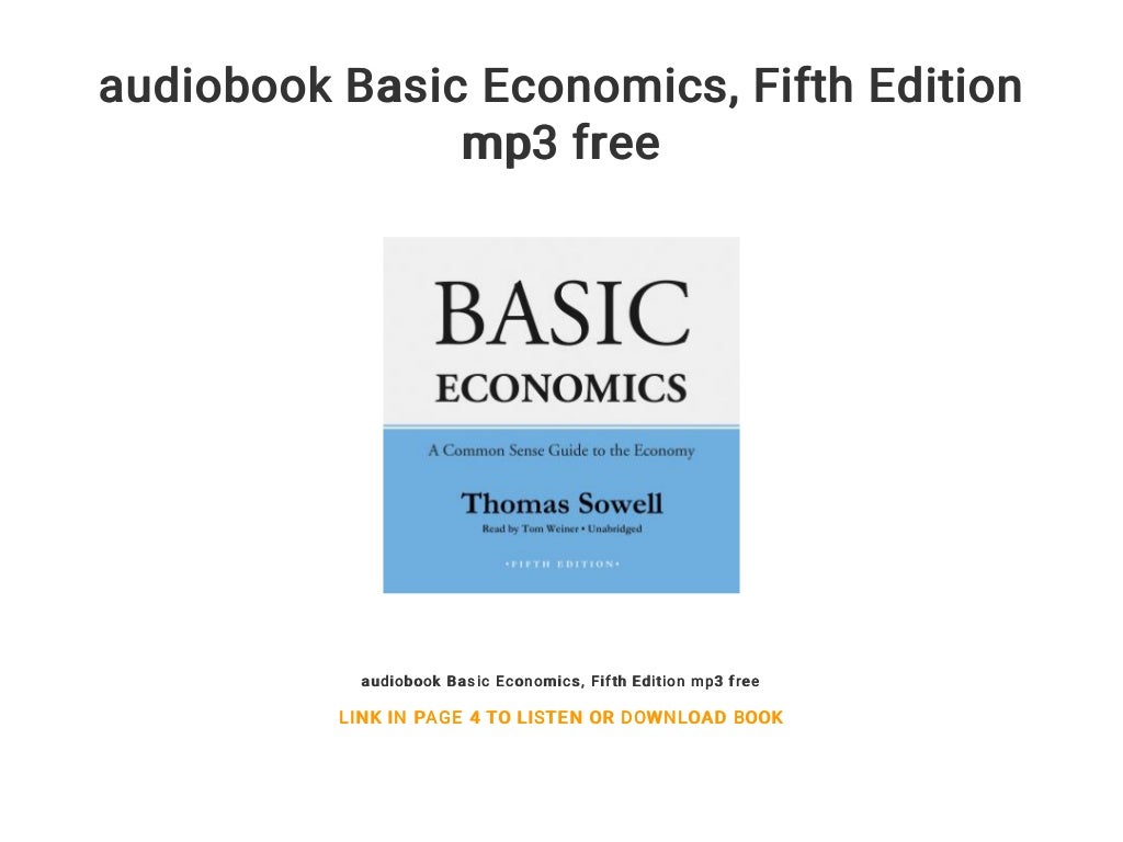 Basic economics 5th edition - factsplm