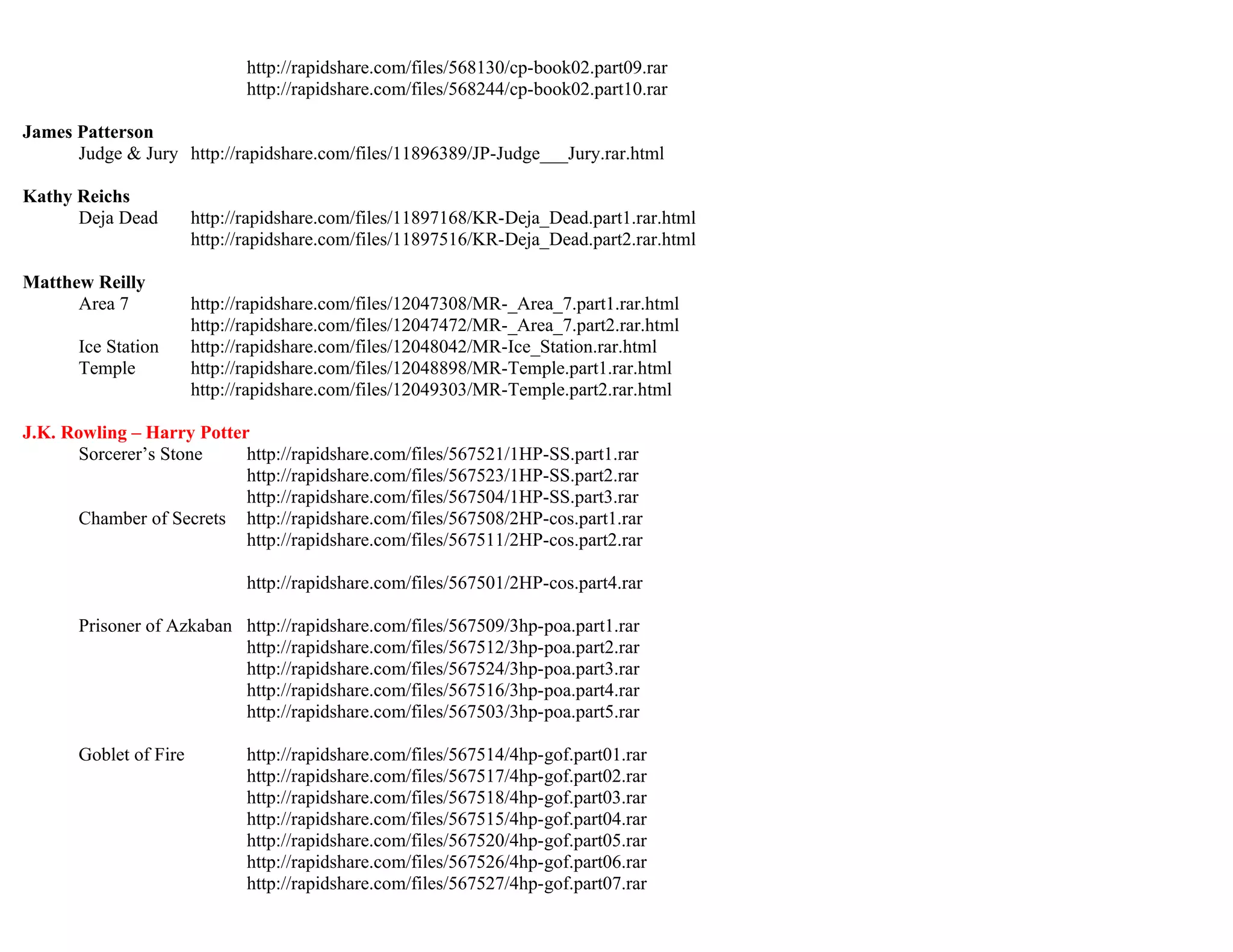 Audio book links_20070220-2 | DOC