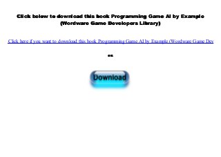 [#PDF~] Programming Game AI by Example (Wordware Game Developers Library)