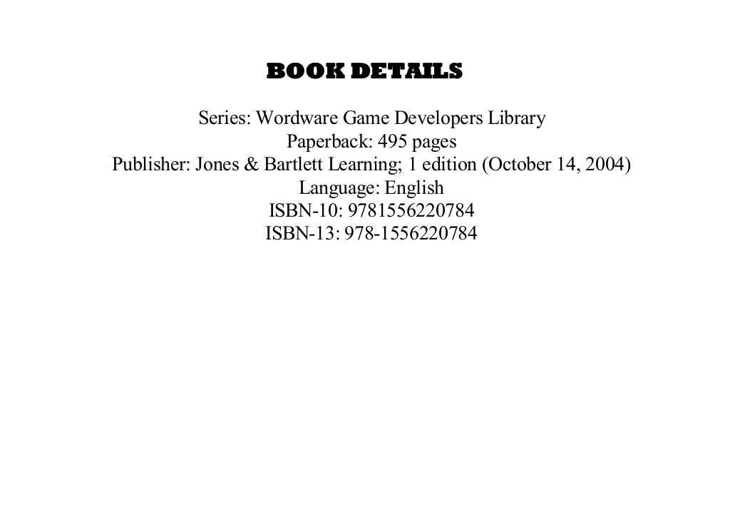 [#PDF~] Programming Game AI by Example (Wordware Game Developers Libr…