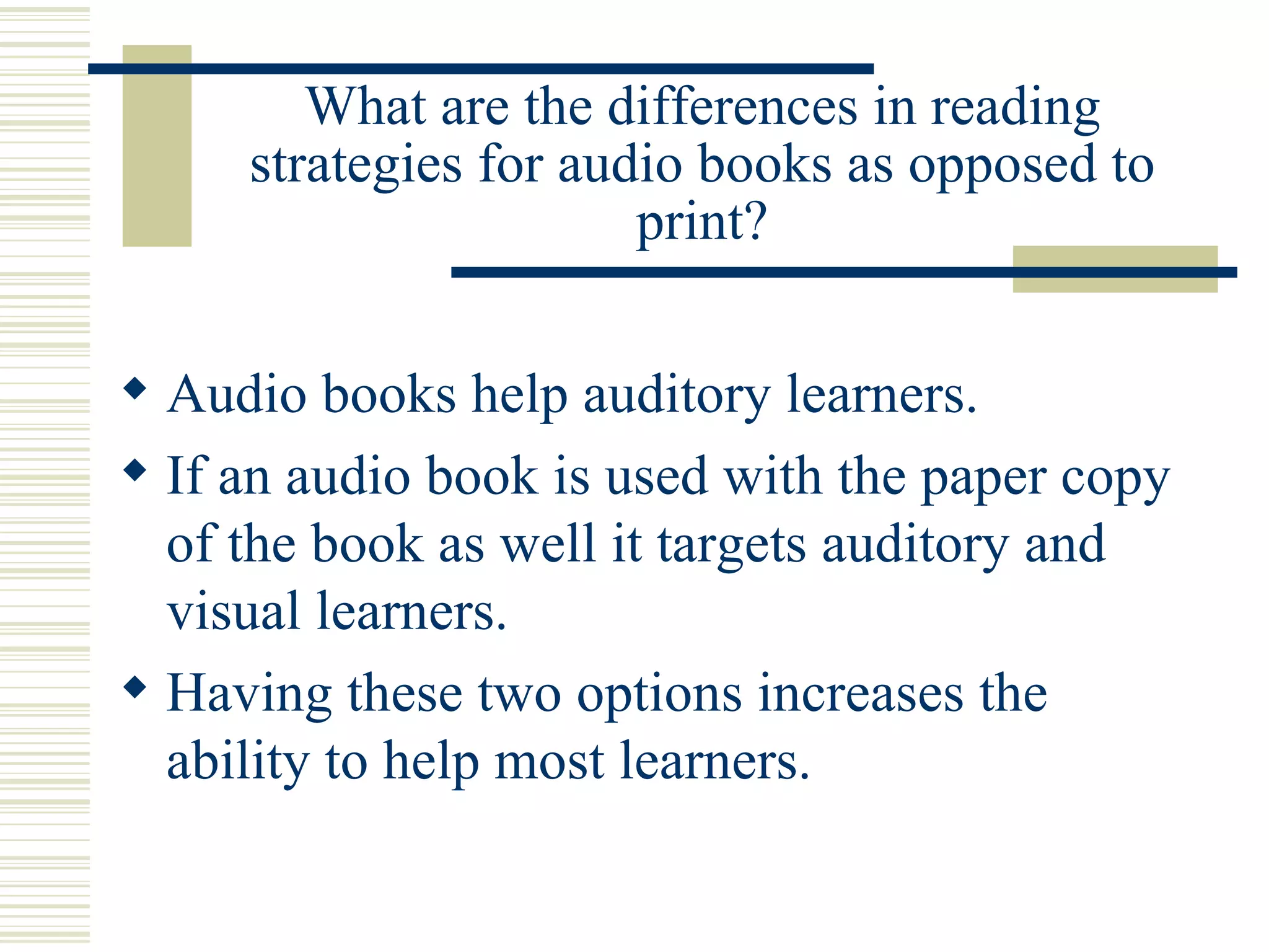 Audio Books Powerpoint | PPT
