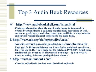Audio Books Powerpoint Test | PPT