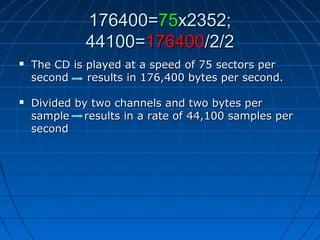 Audio CD Parameters | PPT