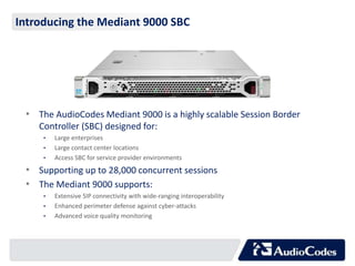 AudioCodes Session Border Controller Update | PPTX