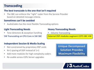 AudioCodes Session Border Controller Update | PPTX