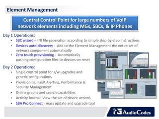 AudioCodes Session Border Controller Update | PPTX