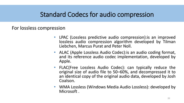 Audio compression | PPTX