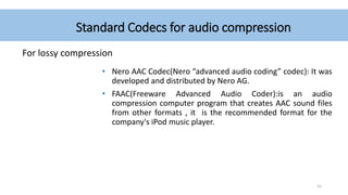 Audio compression | PPTX