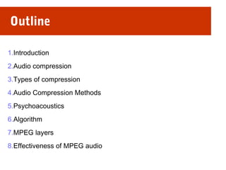Audio compression | ODP