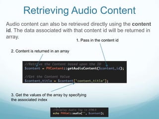 Audio Content Management | PPT