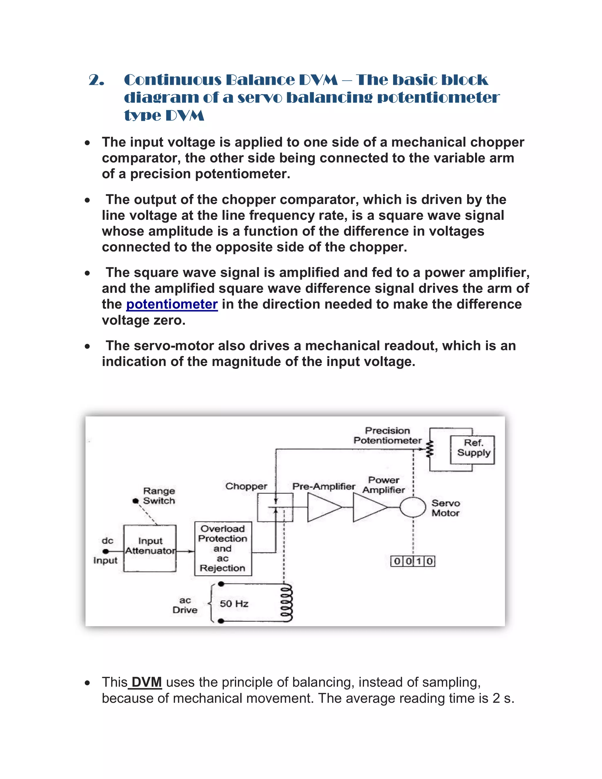 Application of sensors : Thermistors and potentiometer | PDF