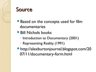 Types of Documentaries - For Audio | PPT