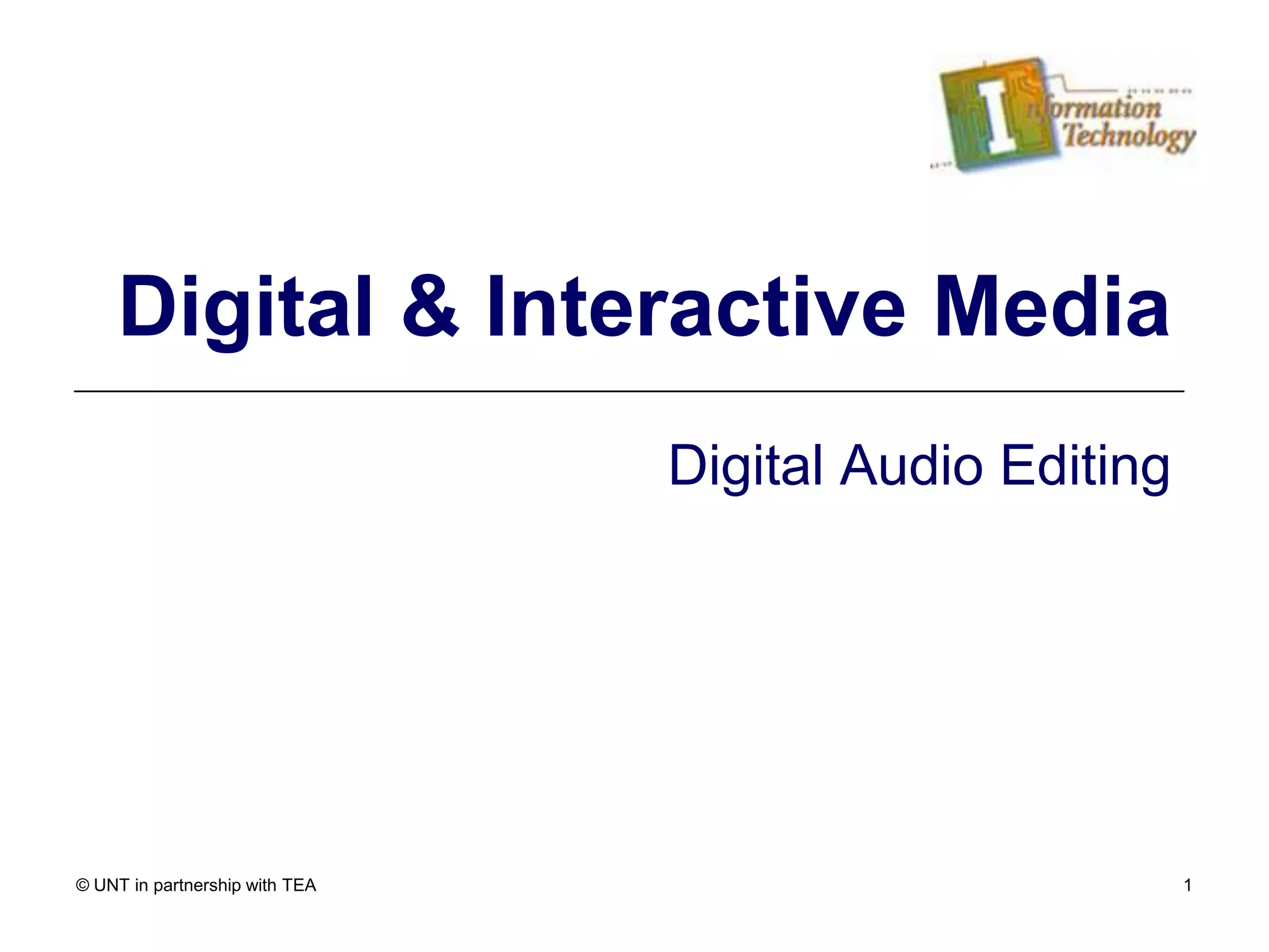 Audio editing ppt | PPTX