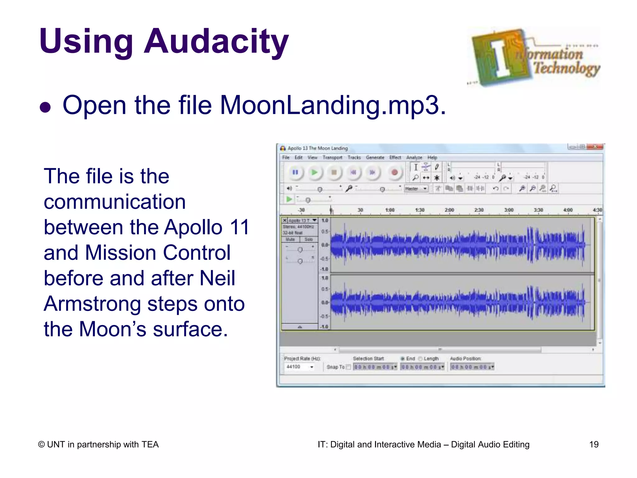 Audio editing ppt | PPTX