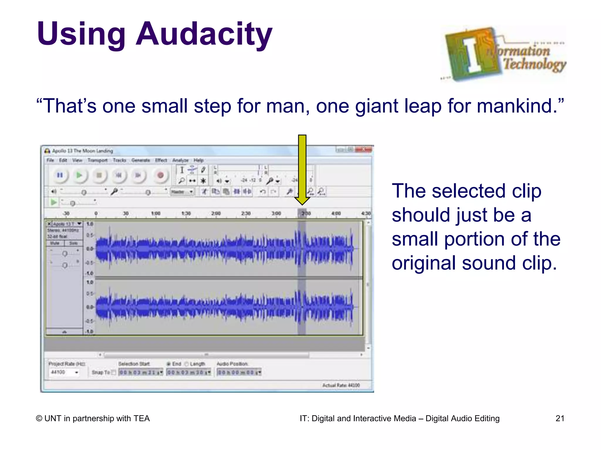 Audio editing ppt | PPTX