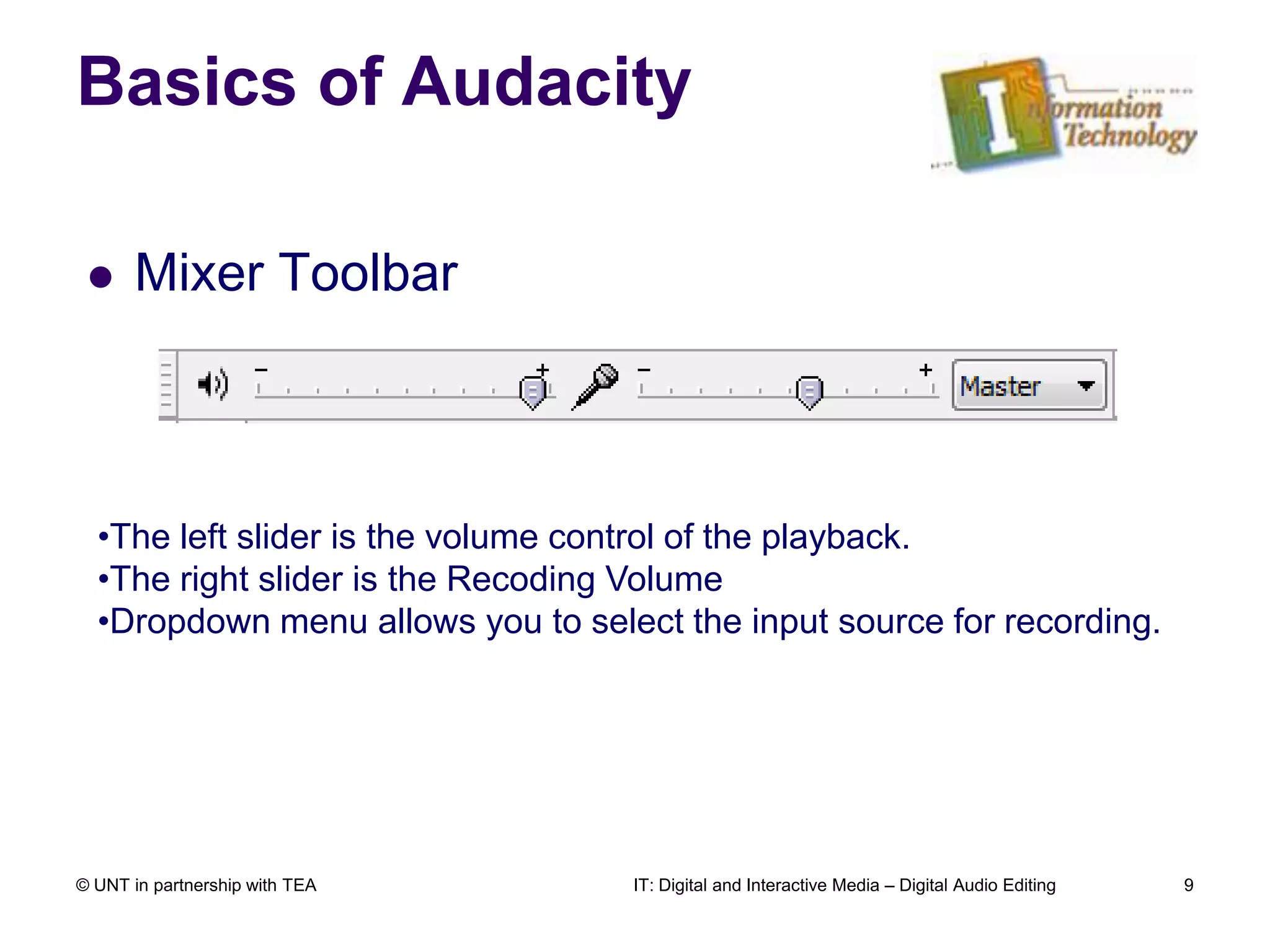 Audio editing ppt | PPTX