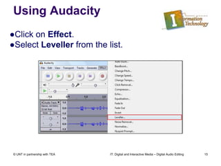 Audio editing ppt | PPTX