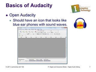 Audio editing ppt | PPTX
