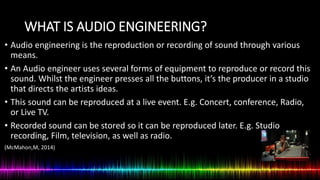 Audio Engineering | PPTX