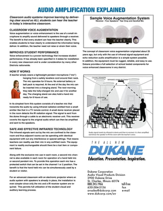 Dukane Audio Enhancement | PDF