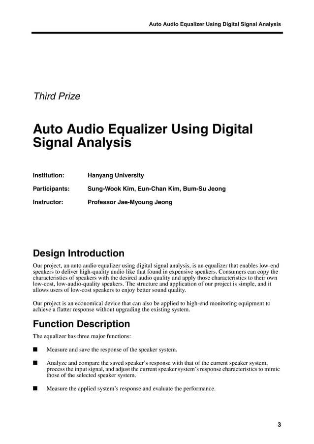 Audio equalizer | PDF