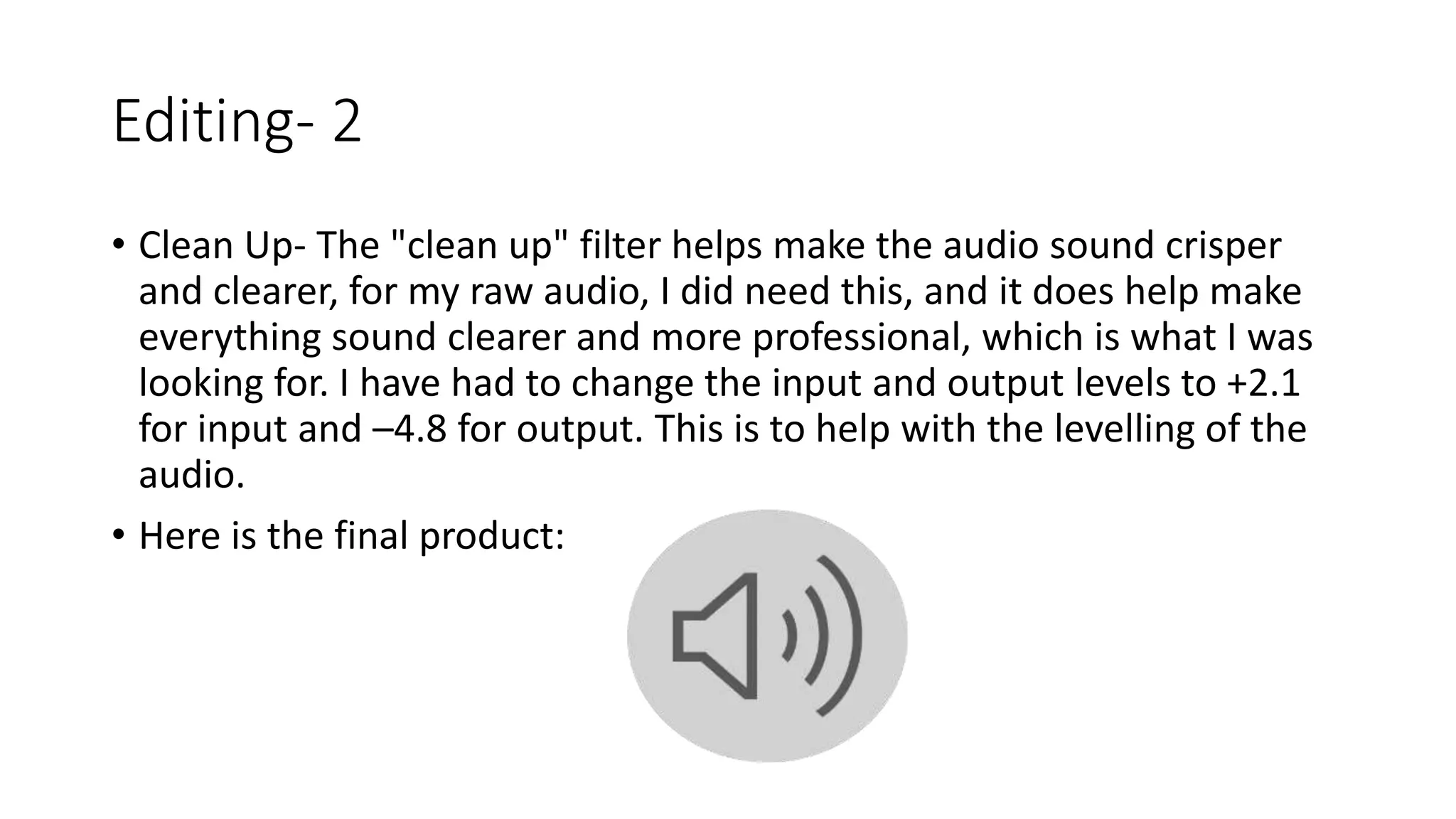 Audio experiments. | PPTX