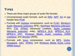 Audio file format | PPTX
