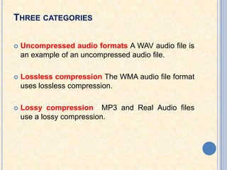 Audio file format | PPTX