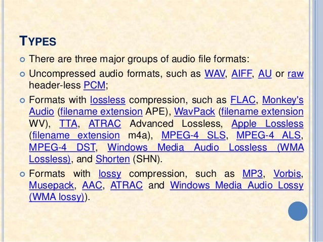 Audio File Format