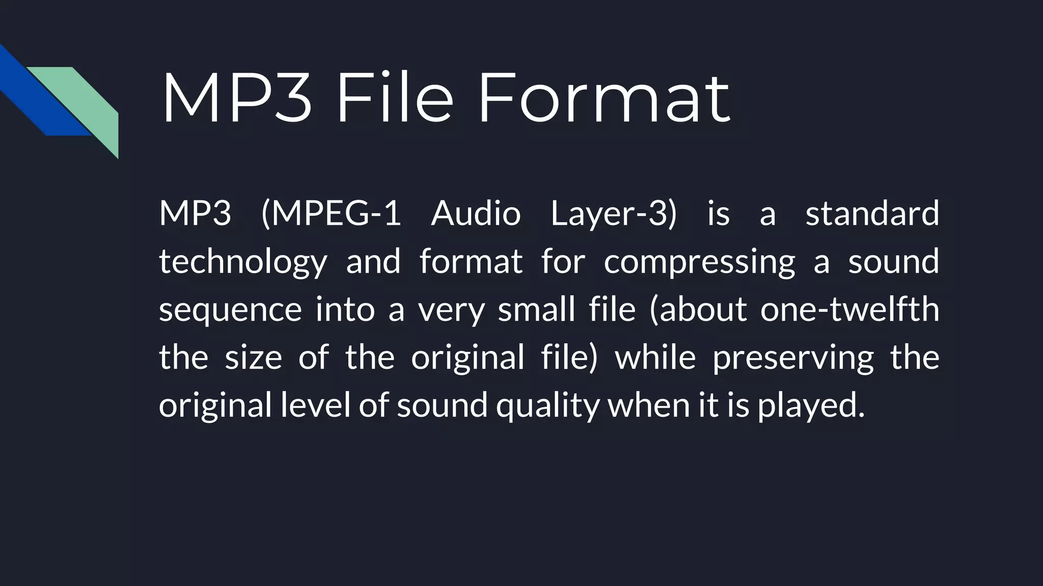 Audio file format | PPTX
