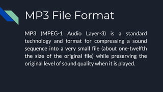 Audio file format | PPTX