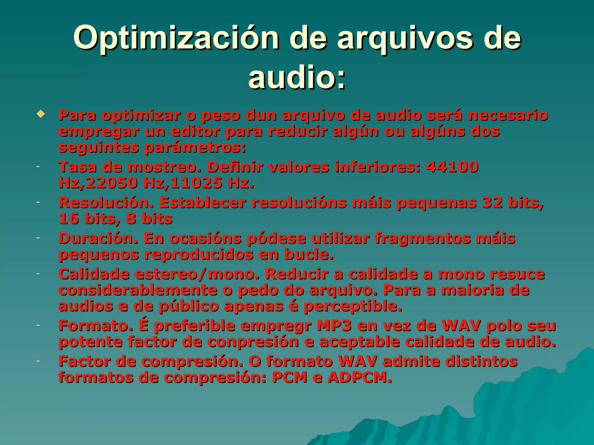 Audio finalizado | PPT