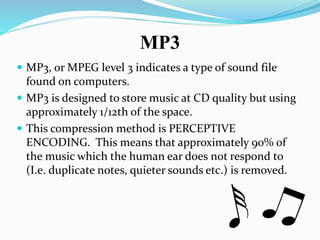 Audio format | PPTX | Digital Audio | Computer Software and Applications