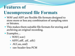 Audio format | PPTX | Digital Audio | Computer Software and Applications