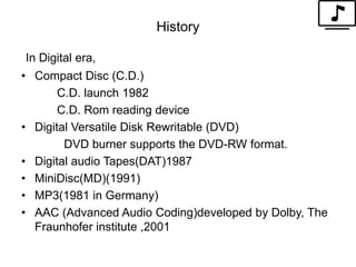 Audio format ict | PPT