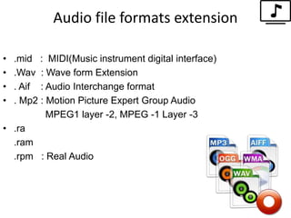Audio format ict | PPT