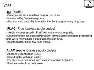 Audio format ict | PPT