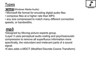 Audio format ict | PPT