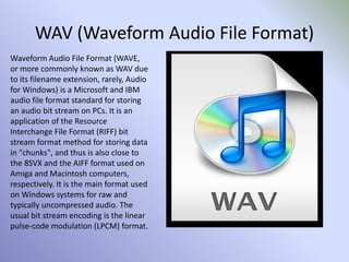 Audio formats | PPT