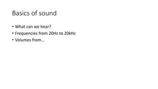 Audio Fundamentals | PPTX